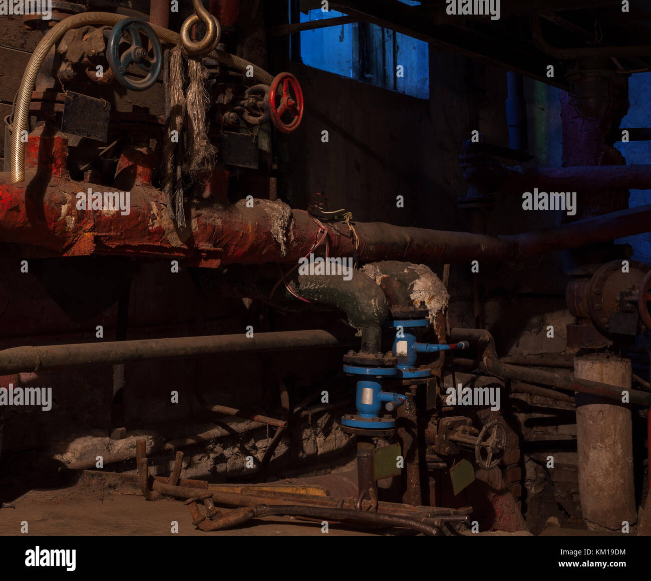 Control center in the boiler room Stock Photo - Alamy