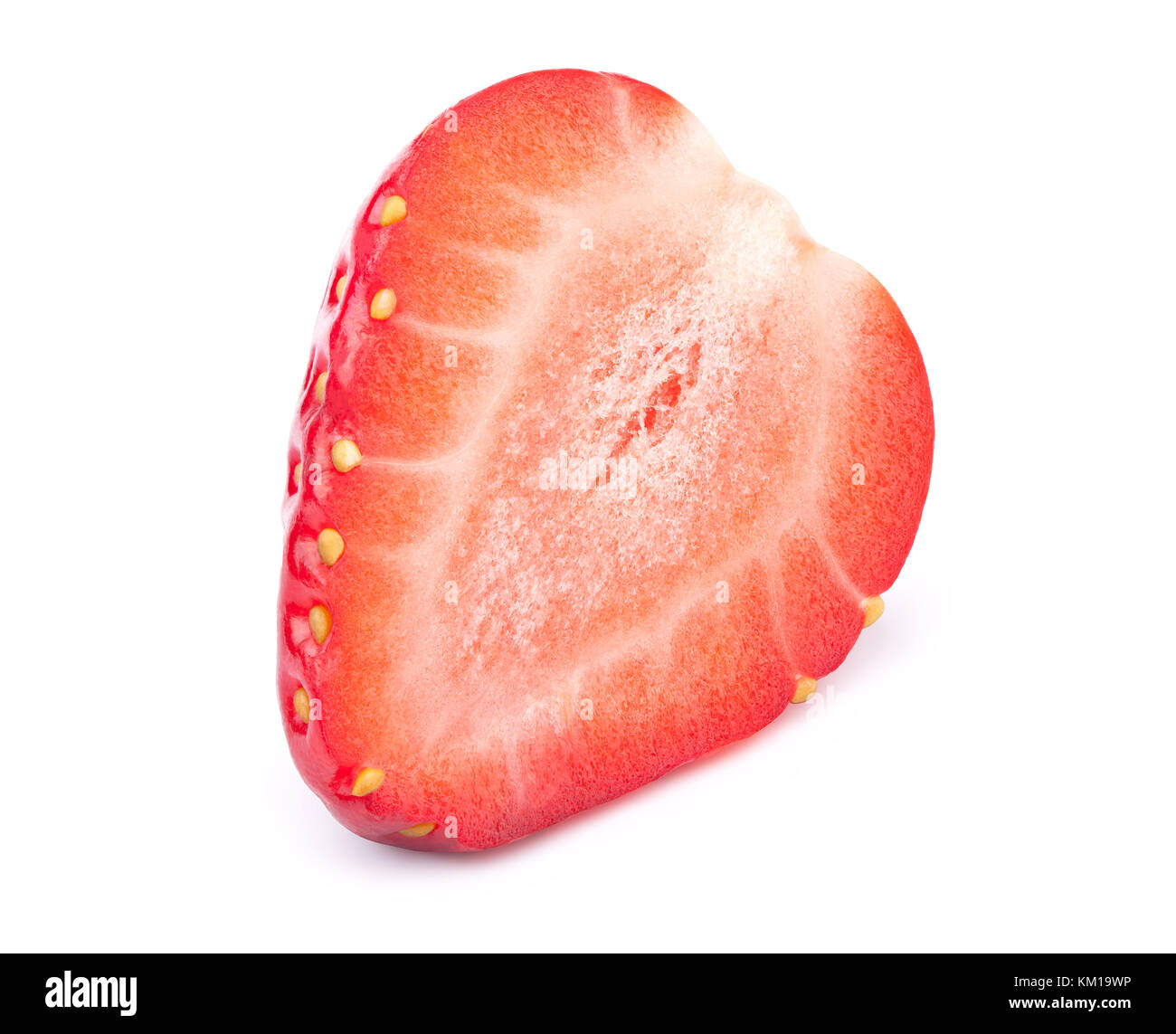 Sliced strawberry isolated Stock Photo - Alamy
