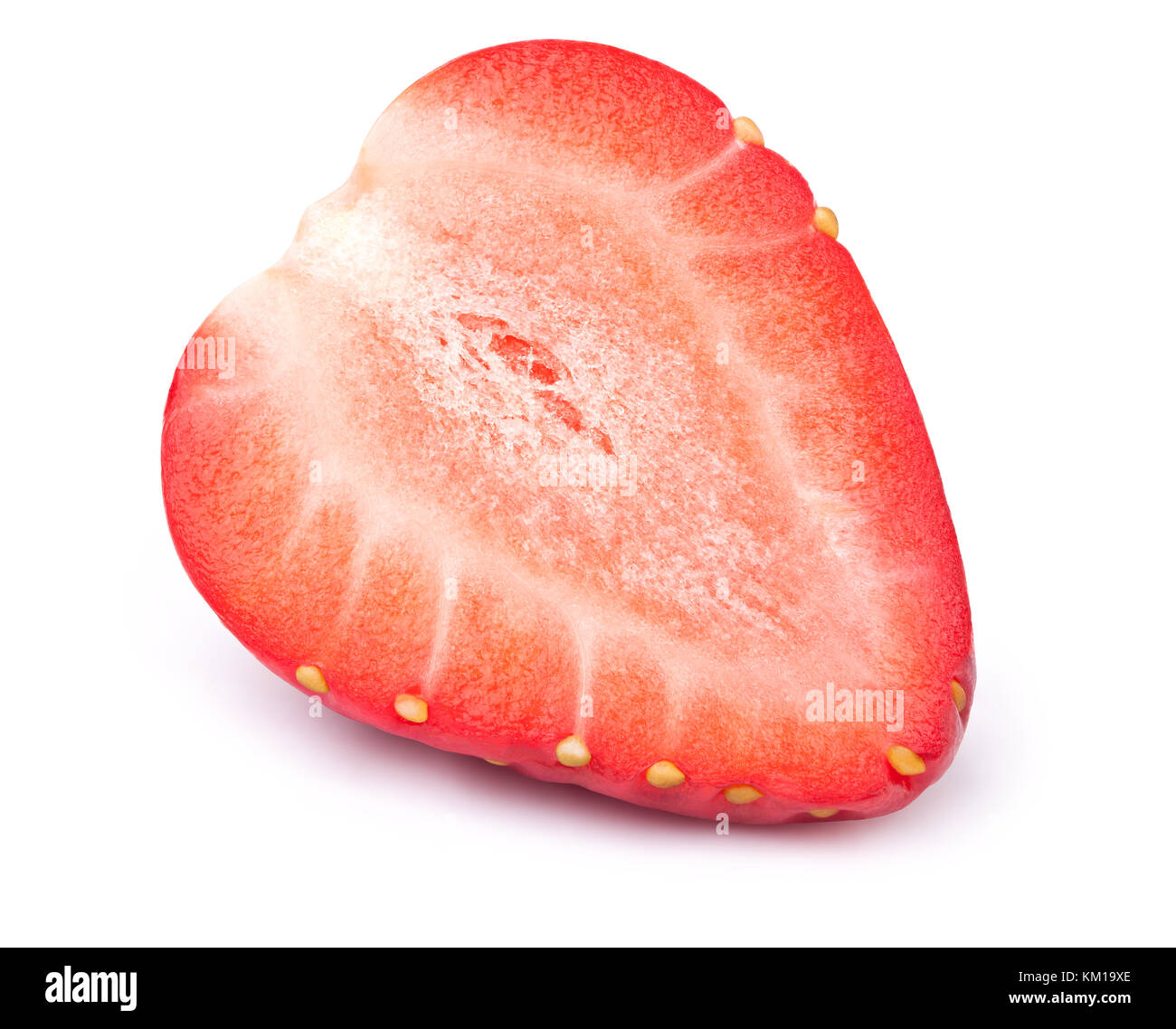 Sliced strawberry isolated Stock Photo - Alamy