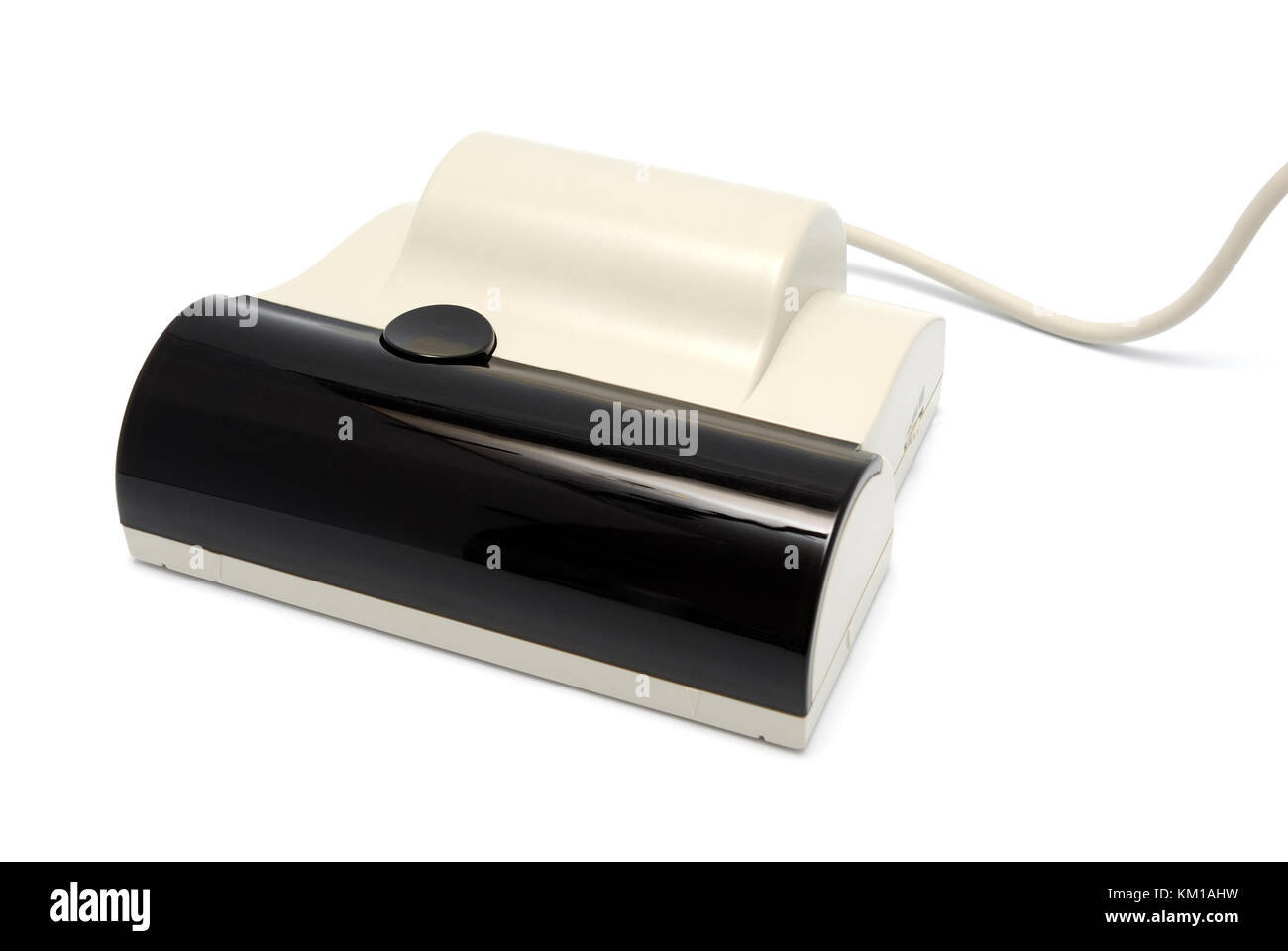 Portable handy scanner on a white background Stock Photo - Alamy