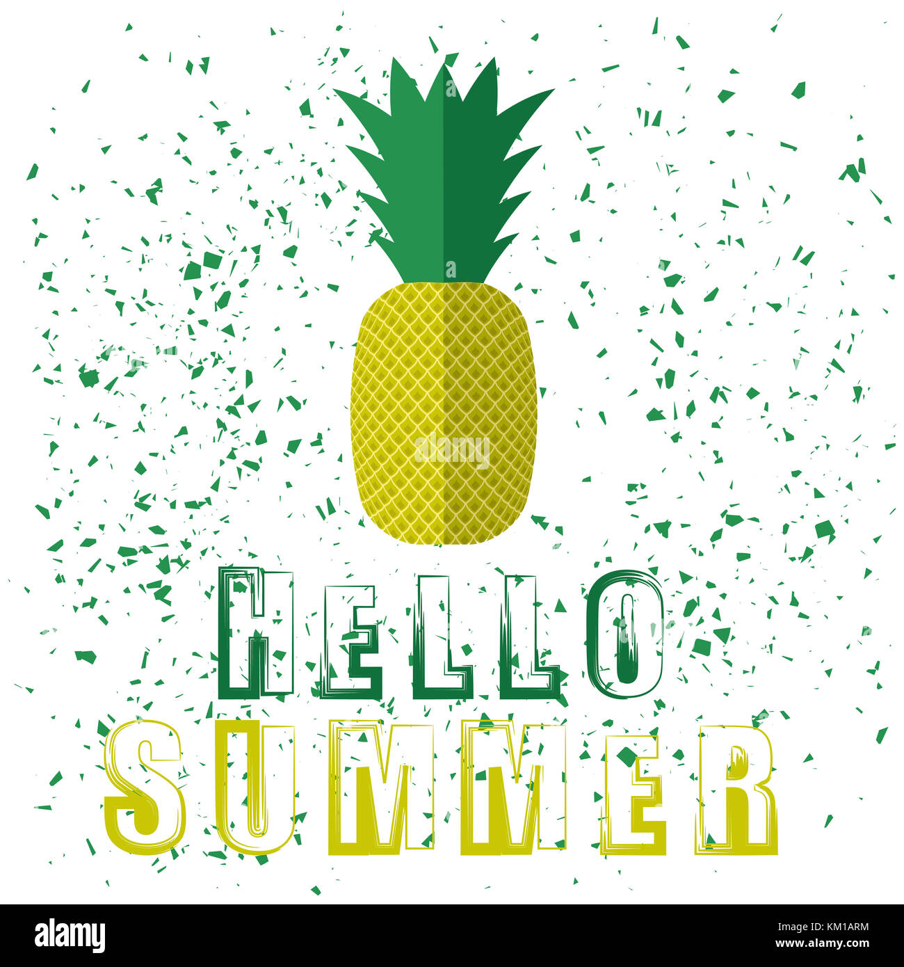 Pineapple Icon Typography Design Stock Photo - Alamy