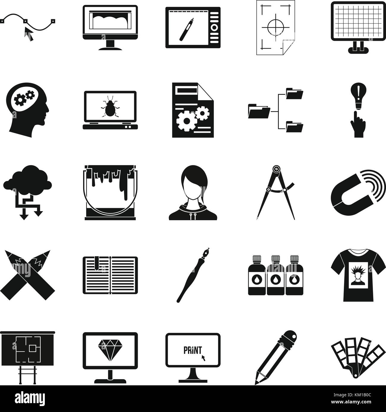 Web design icons set, simple style Stock Vector Image & Art - Alamy