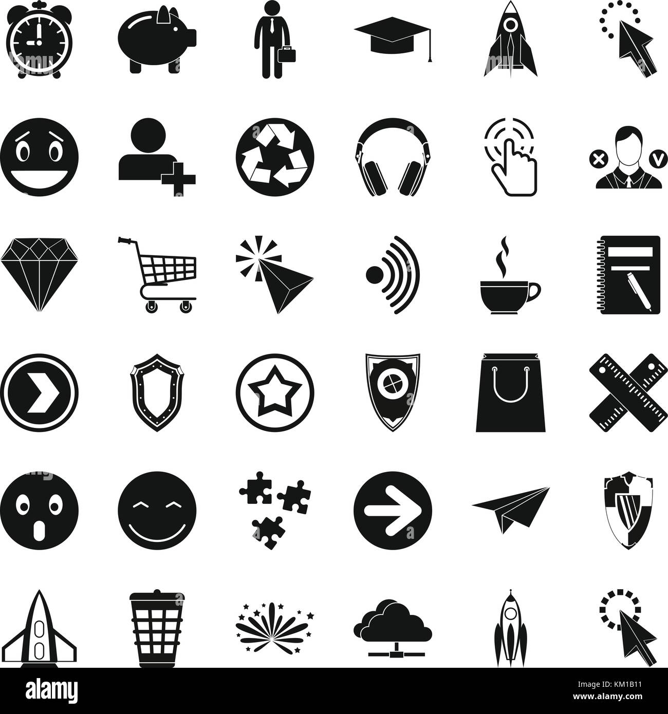 Helpdesk icons set, simple style Stock Vector Image & Art - Alamy