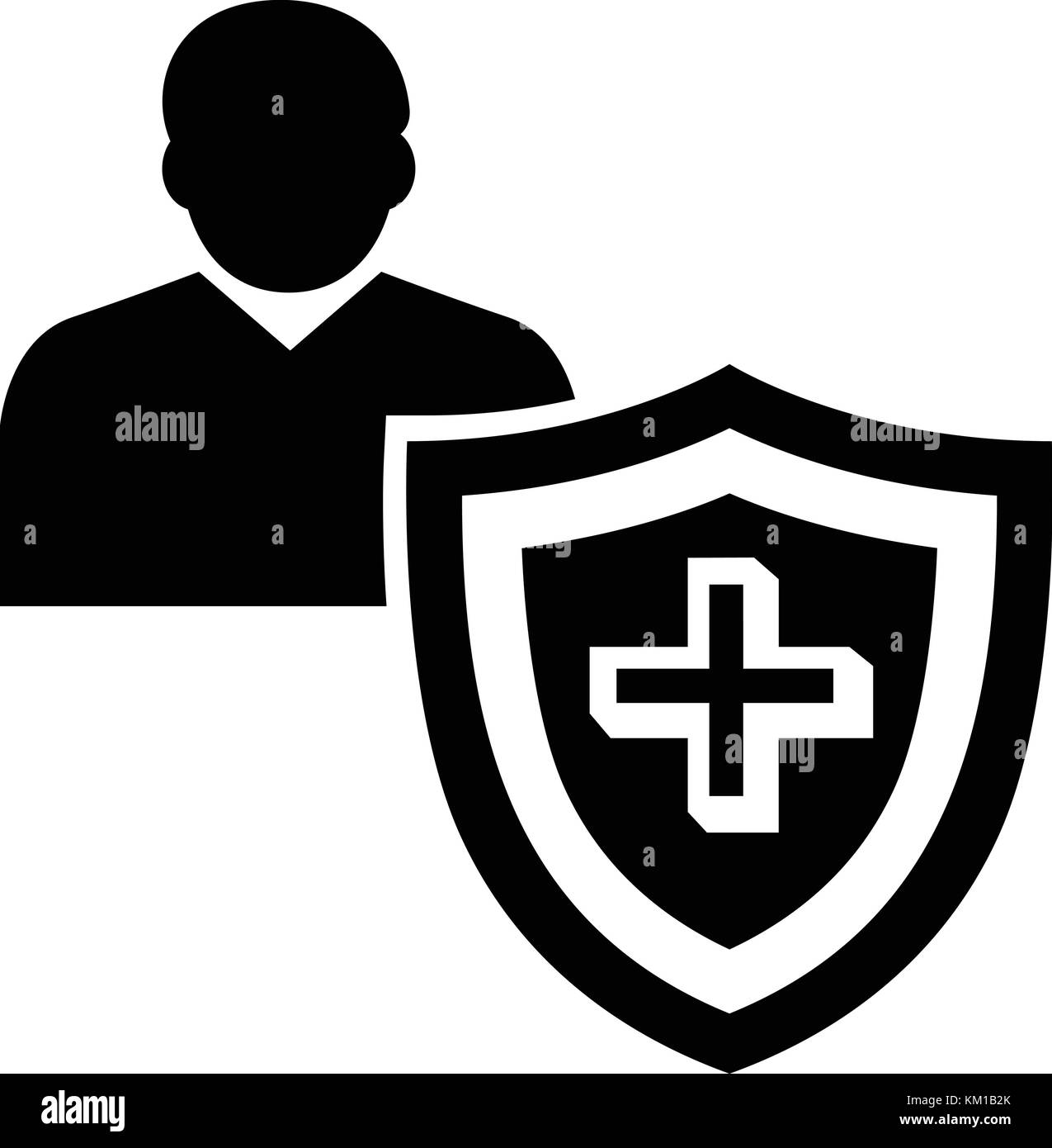 Patient protection icon, simple black style Stock Vector Image & Art ...