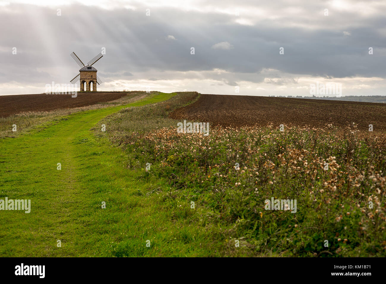 The 17th Century Chesterton Windmill on top of the hill near Chesterton ...
