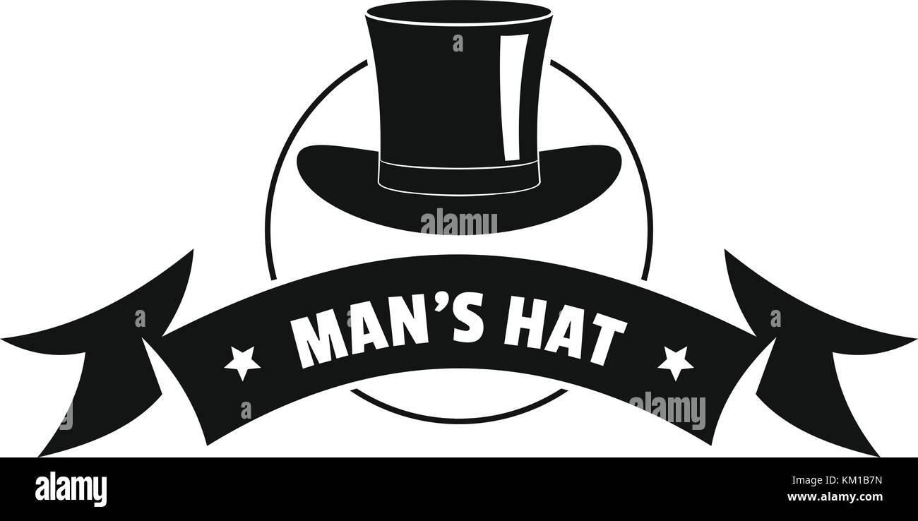 Modern hat logo, simple black style Stock Vector Image & Art - Alamy