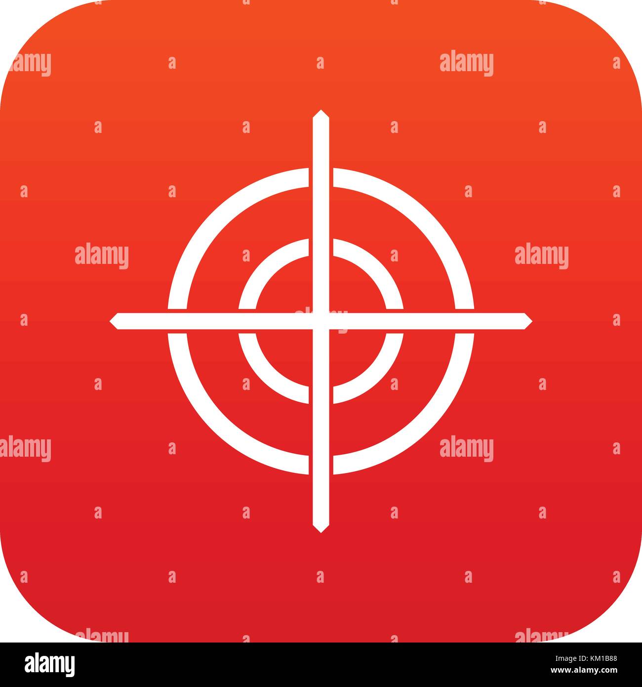 Gun icon digital red Stock Vector Images - Alamy