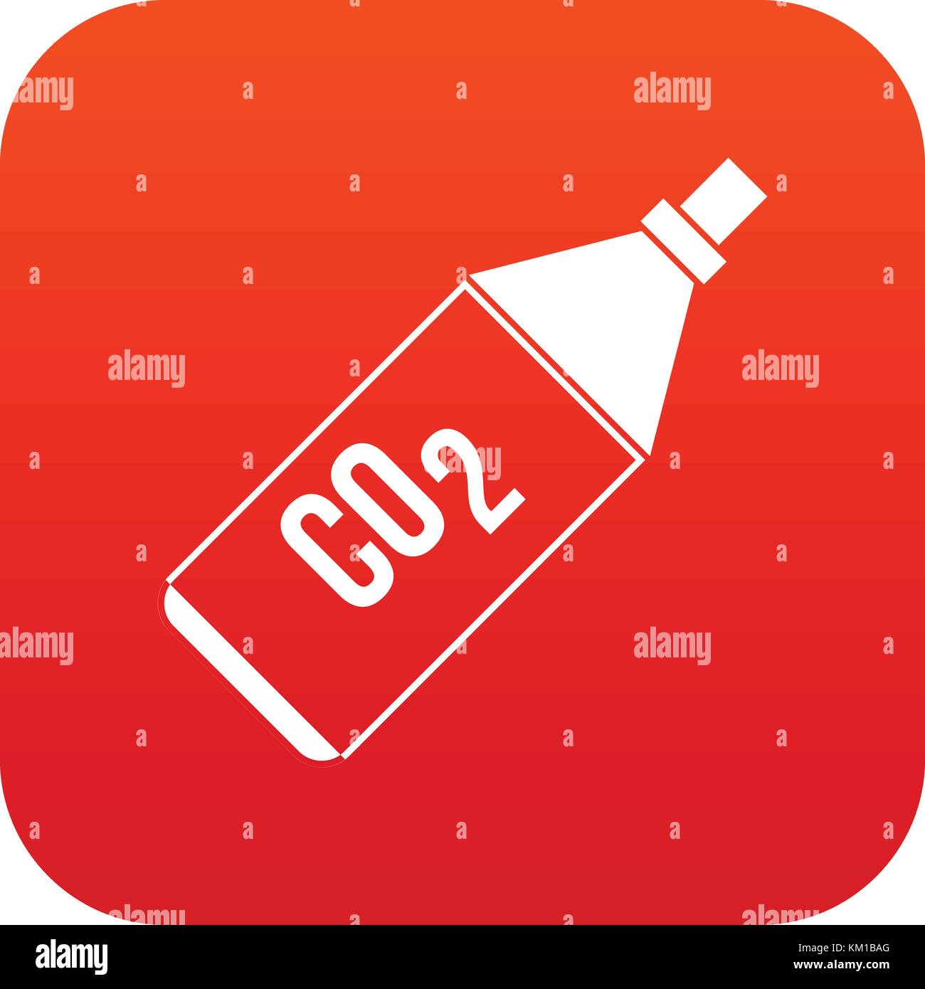 CO2 bottle icon digital red Stock Vector Image & Art - Alamy