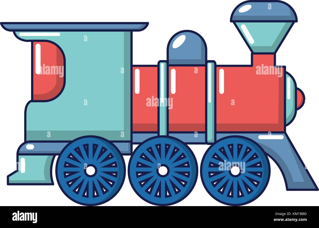 Railway icon, cartoon style Stock Vector Image & Art - Alamy