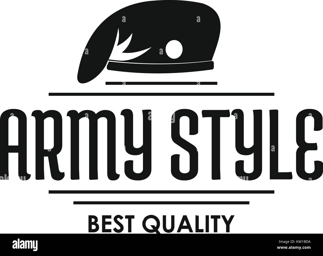 Army style logo, simple black style Stock Vector Image & Art - Alamy