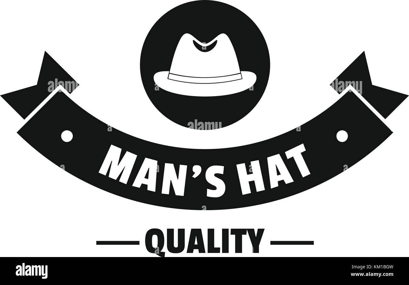 Quality hat logo, simple black style Stock Vector Image & Art - Alamy