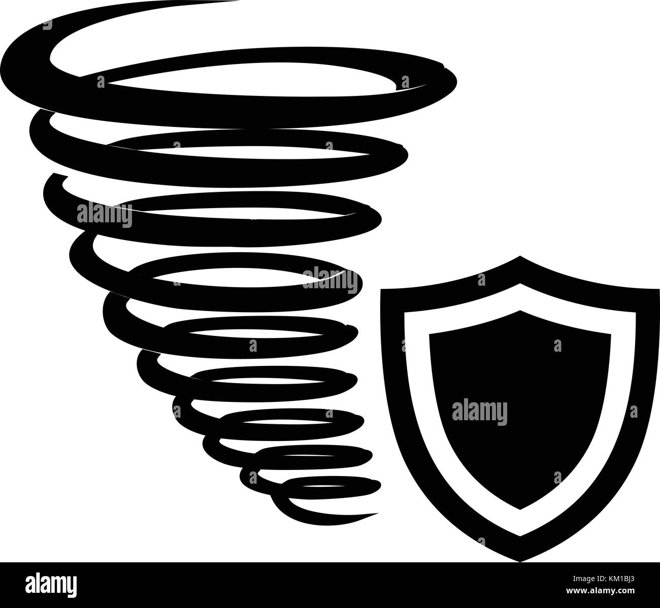 Hurricane protection icon, simple black style Stock Vector Image & Art ...