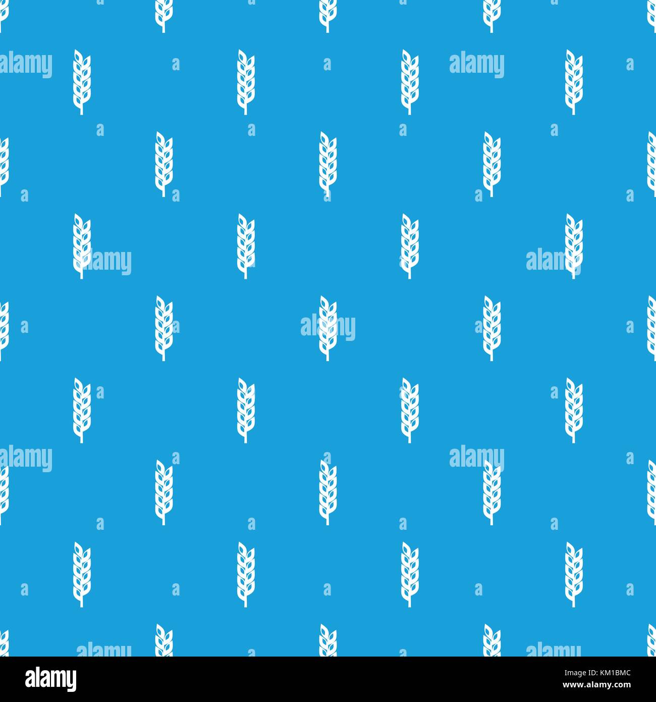 Grain spike pattern seamless blue Stock Vector Image & Art - Alamy