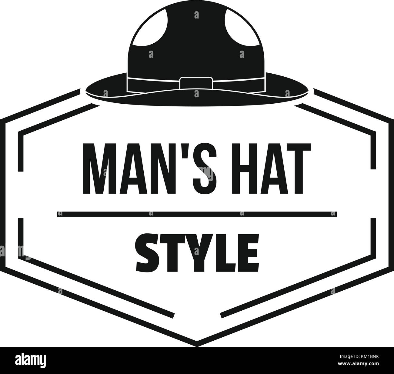 Man hat logo, simple black style Stock Vector Image & Art - Alamy