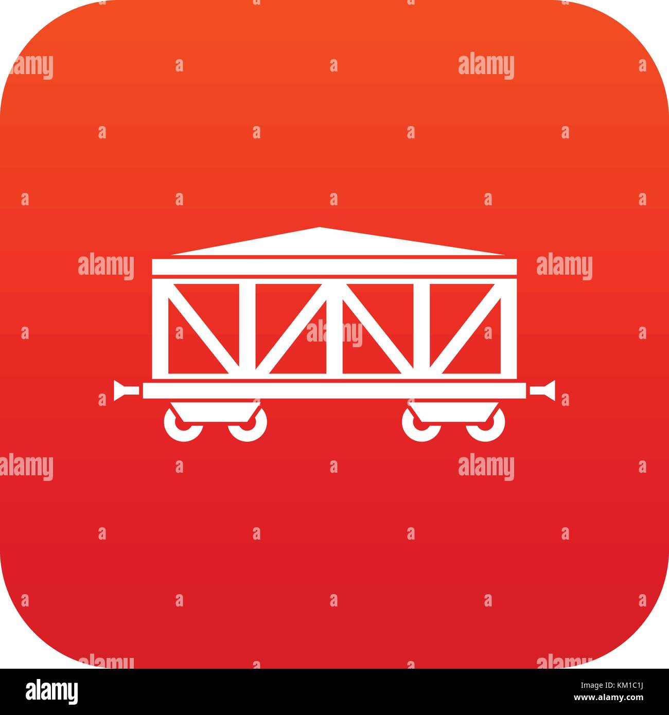 Train cargo wagon icon digital red Stock Vector Image & Art - Alamy