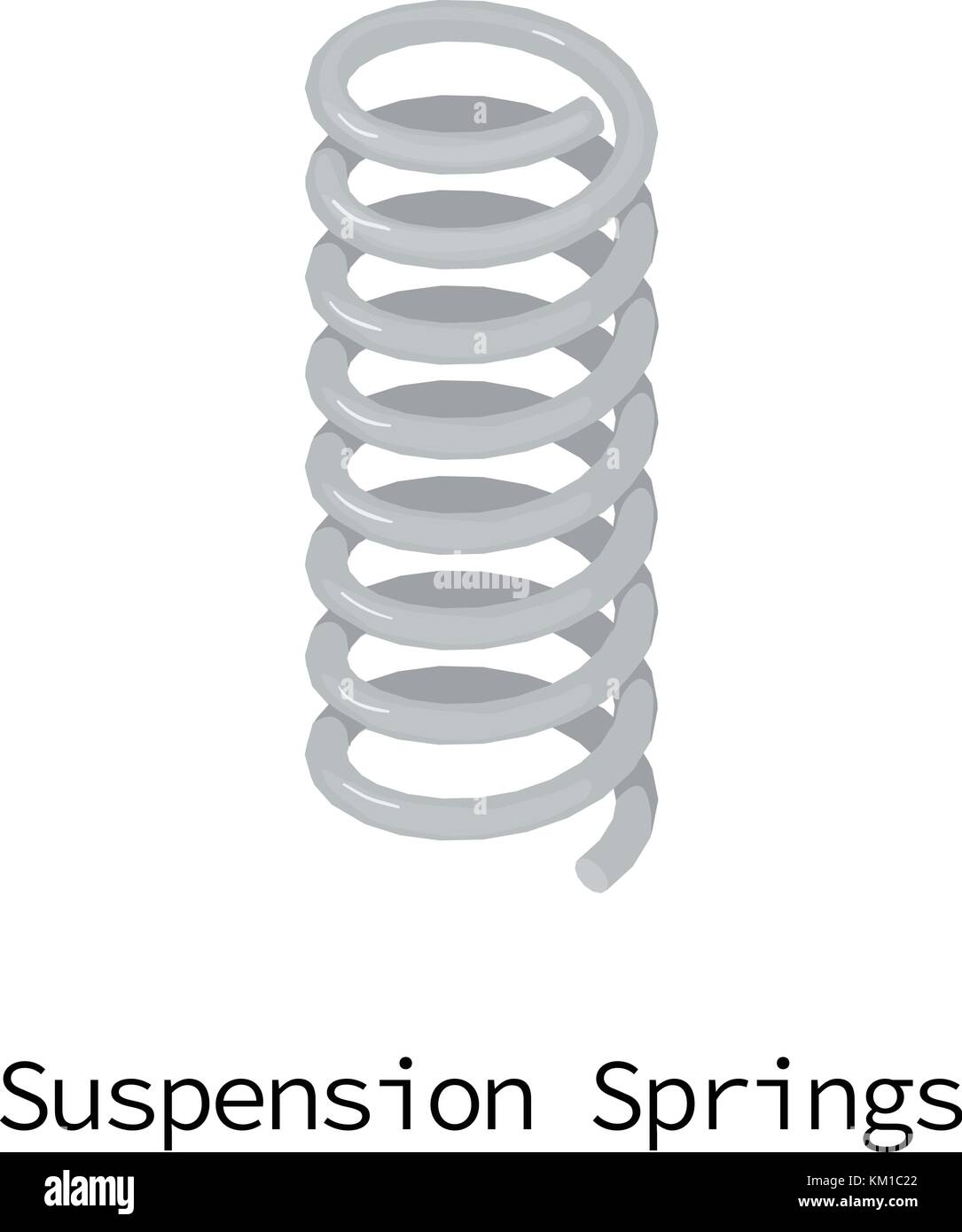 Metal spring icon isometric hi-res stock photography and images - Alamy
