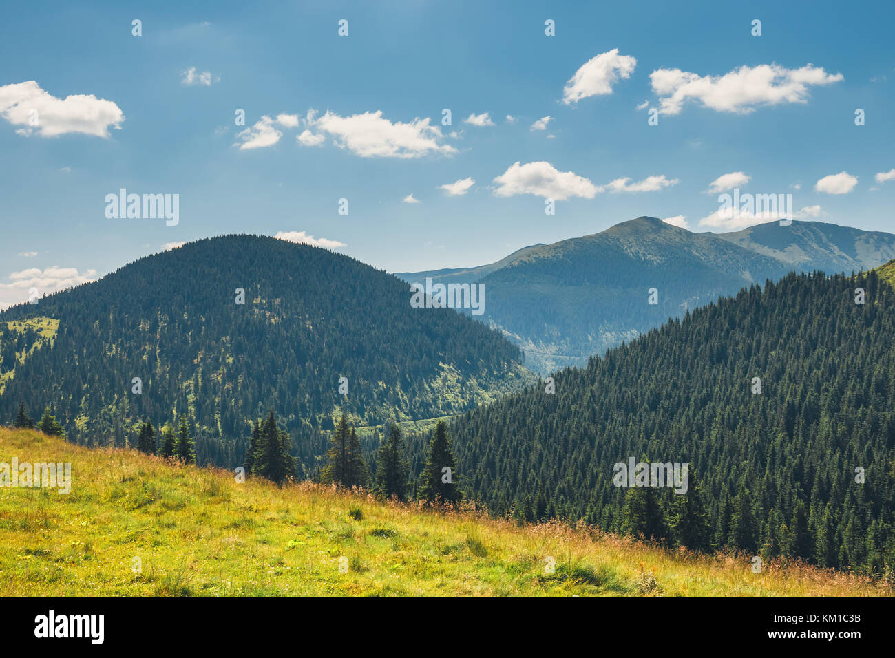 Beautiful summer Landscapes of Rodna Mountains in eastern carpathians ...
