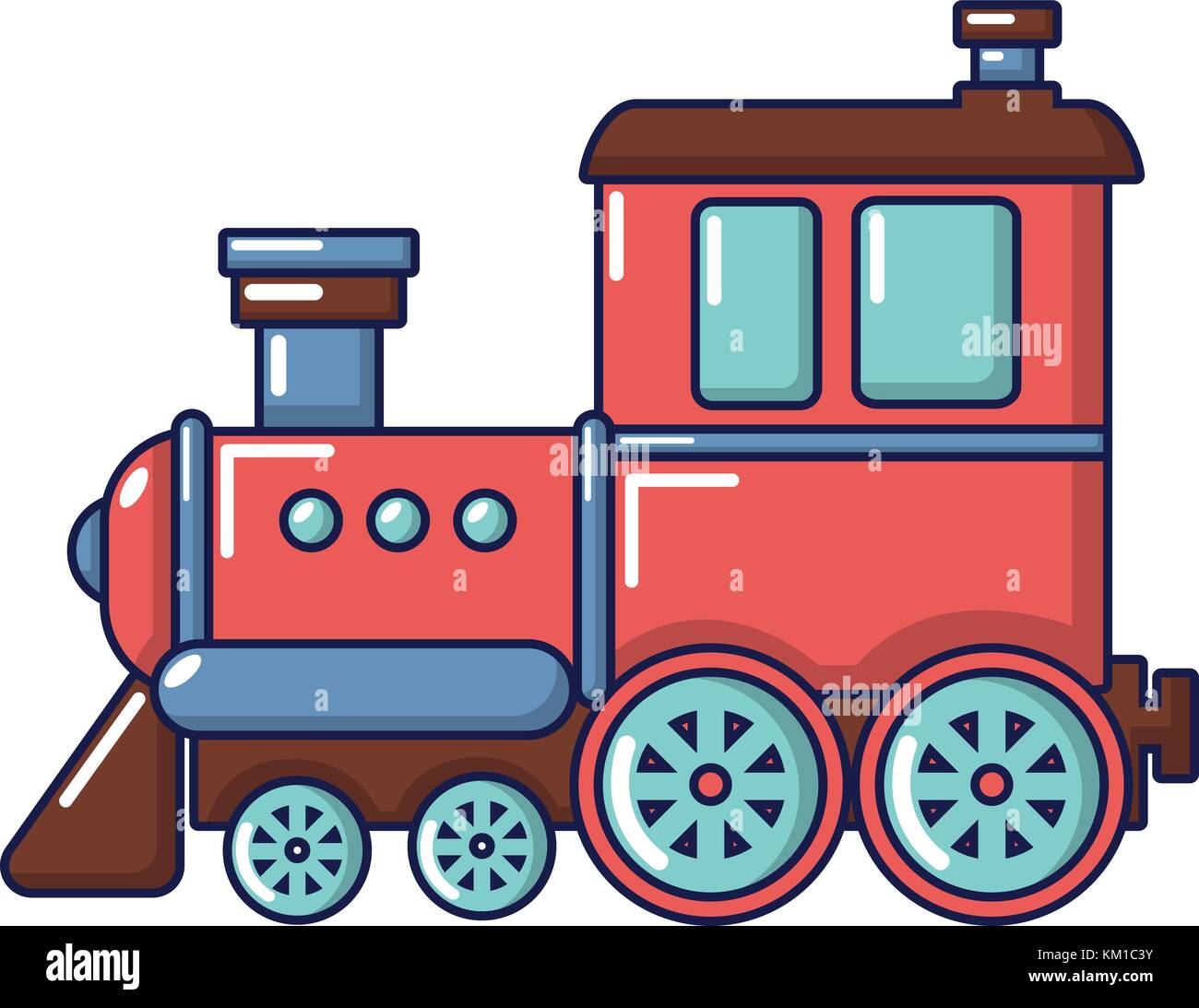 Railroad icon, cartoon style Stock Vector Image & Art - Alamy