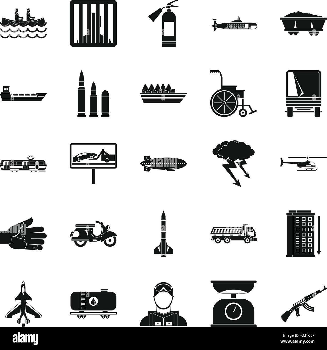 Drag icons set, simple style Stock Vector Image & Art - Alamy