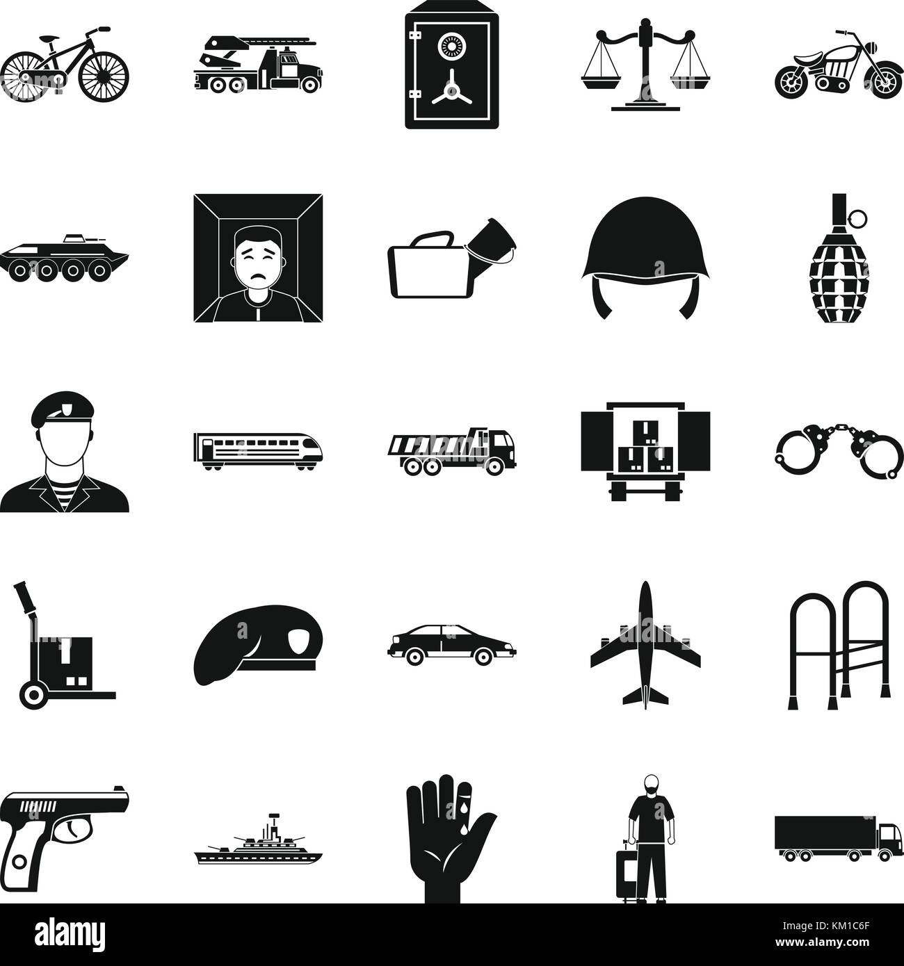 Charge icons set, simple style Stock Vector Image & Art - Alamy