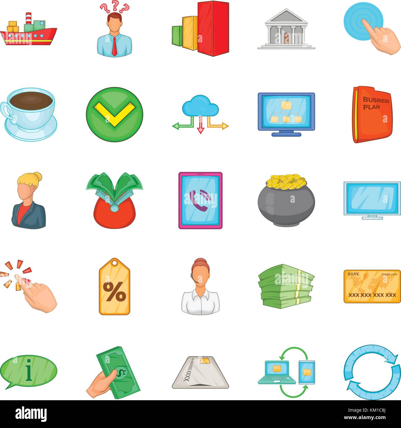 Day icons set, cartoon style Stock Vector Image & Art - Alamy