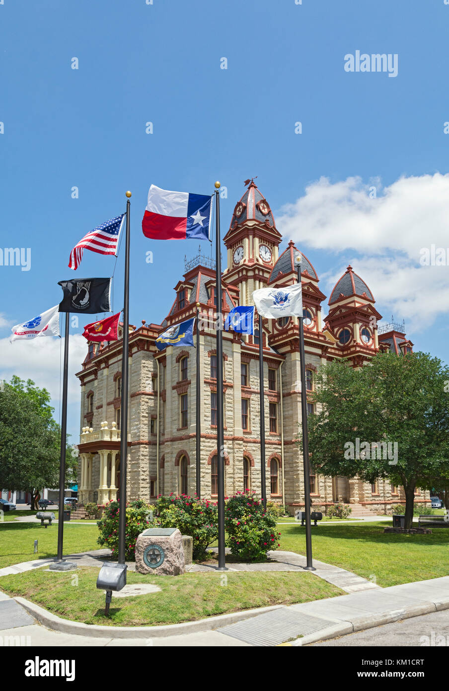 Texas, Lockhart, Caldwell County Courthouse, built 1894 Stock Photo - Alamy