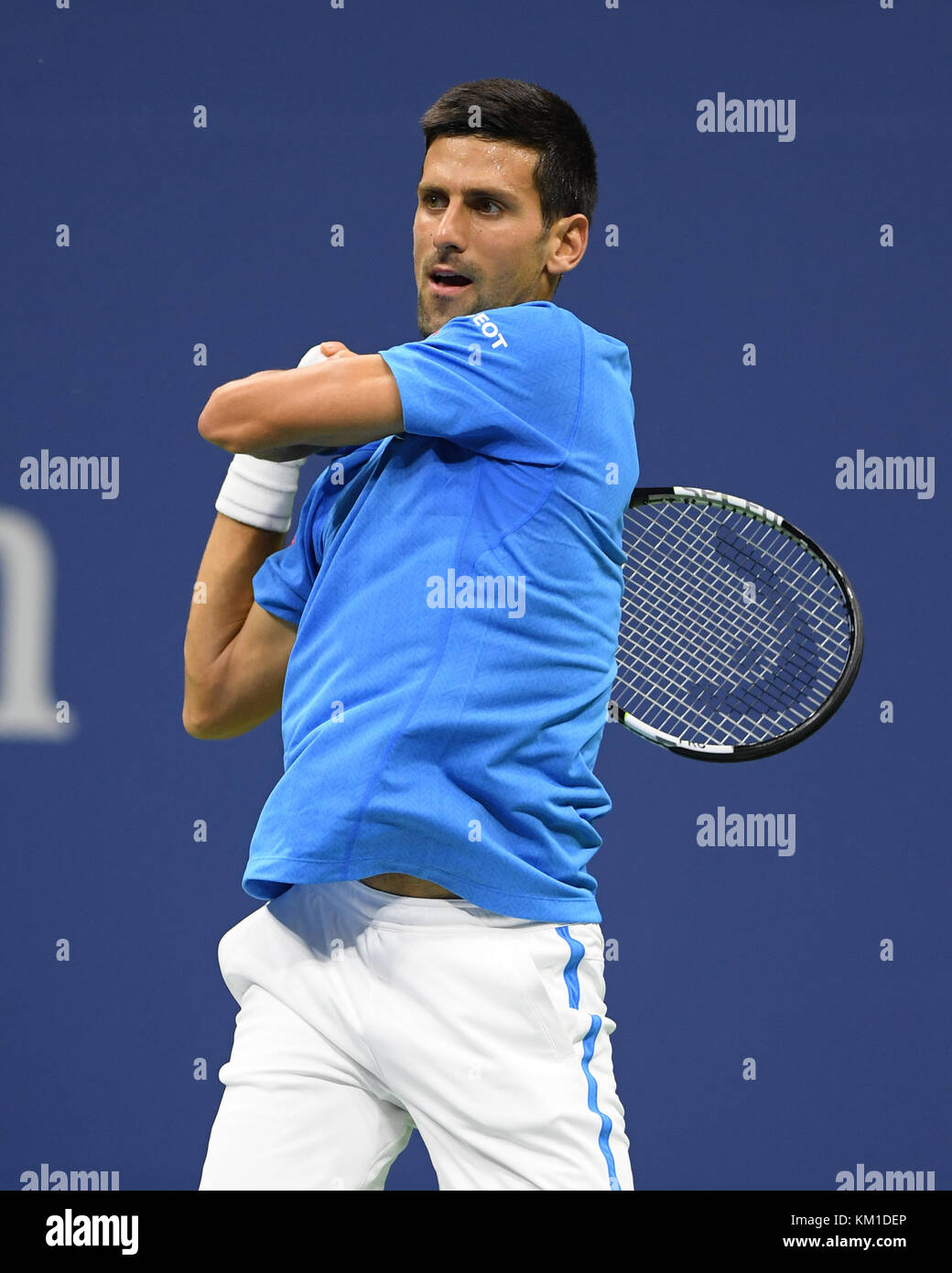NEW YORK, NY - SEPTEMBER 04: Novak Djokovic on Day Seven of the 2016 US ...