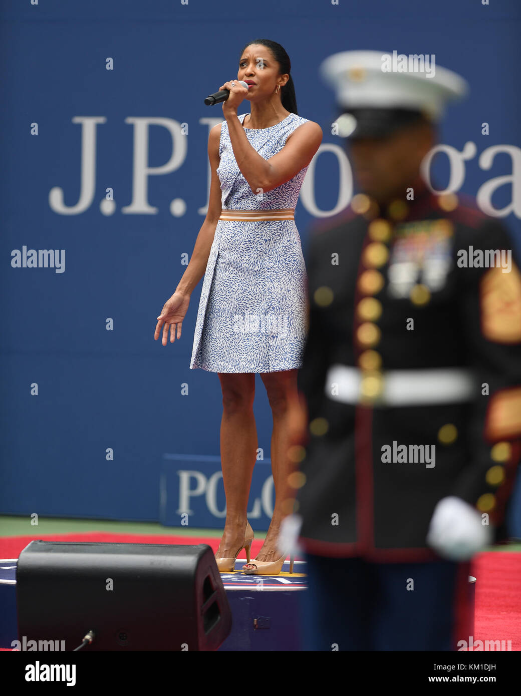NEW YORK, NY - SEPTEMBER 10: Renee Elise Goldsberry sighted watching ...