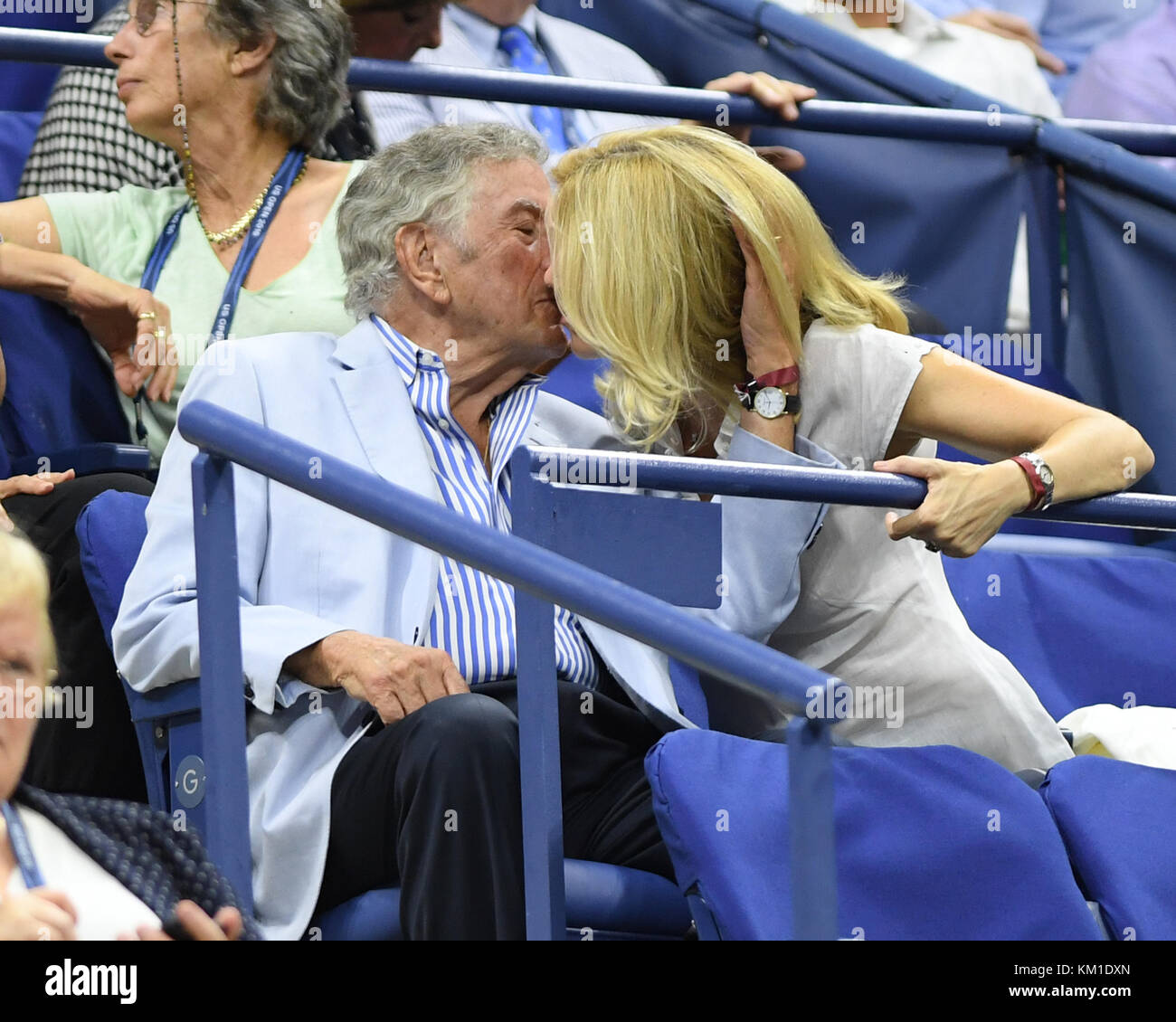 NEW YORK, NY - SEPTEMBER 07: Tony Bennett, Susan Crow on Day Ten of the ...