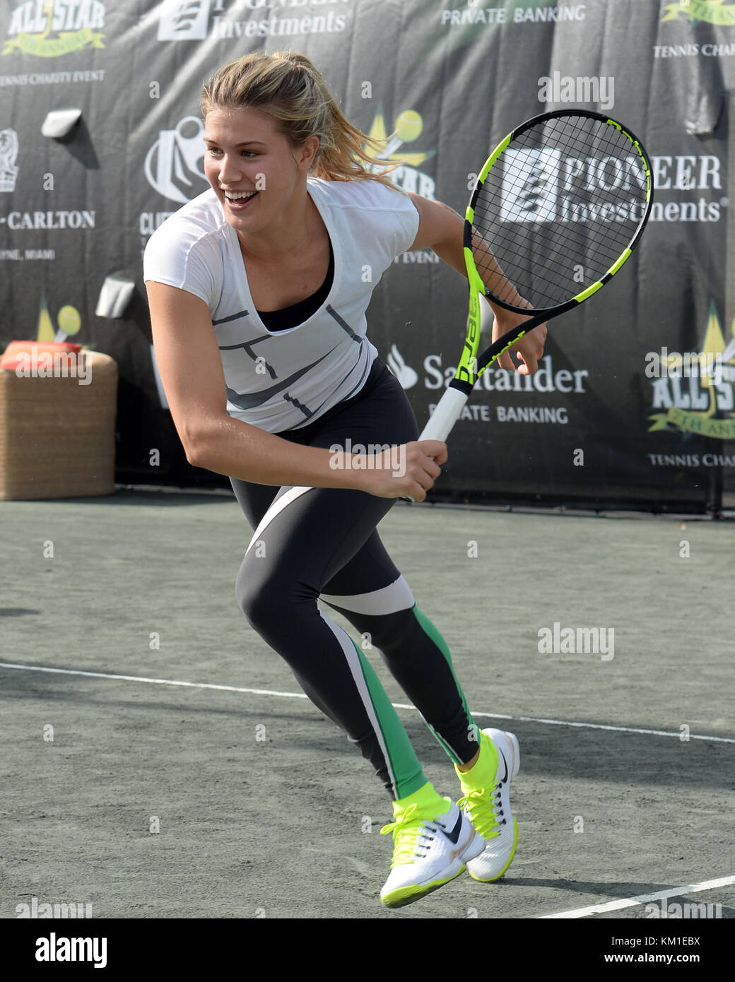KEY BISCAYNE, FL - MARCH 22: Tennis players Serena Williams, Kei ...