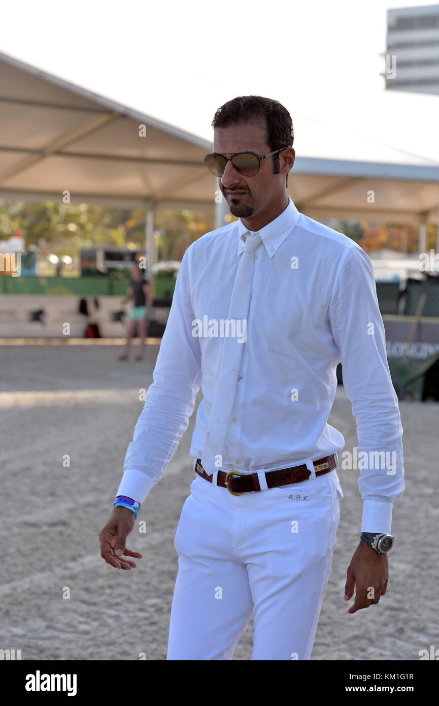 MIAMI BEACH, FL - APRIL 09: Sheikh Ali Bin Khalid Al Thani at the ...