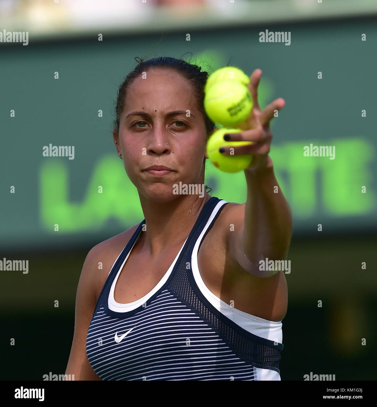 KEY BISCAYNE, FL - MARCH 27: Madison Keys of United States of America ...