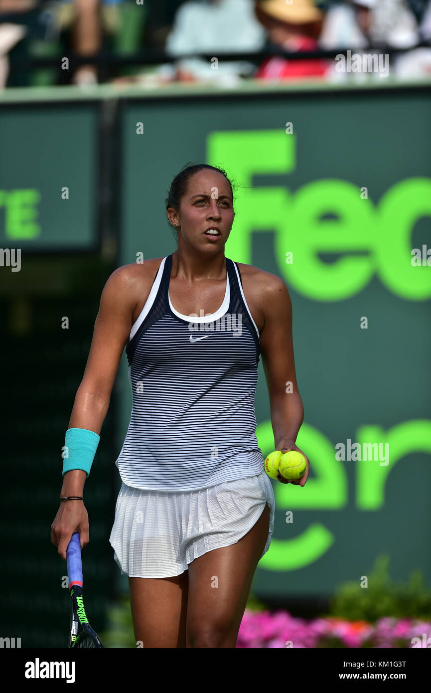 KEY BISCAYNE, FL - MARCH 27: Madison Keys of United States of America ...