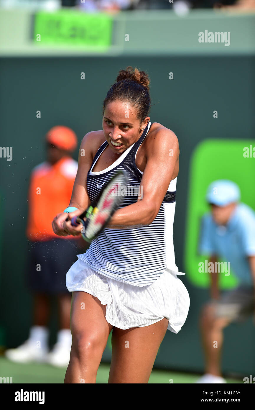 KEY BISCAYNE, FL - MARCH 27: Madison Keys of United States of America ...