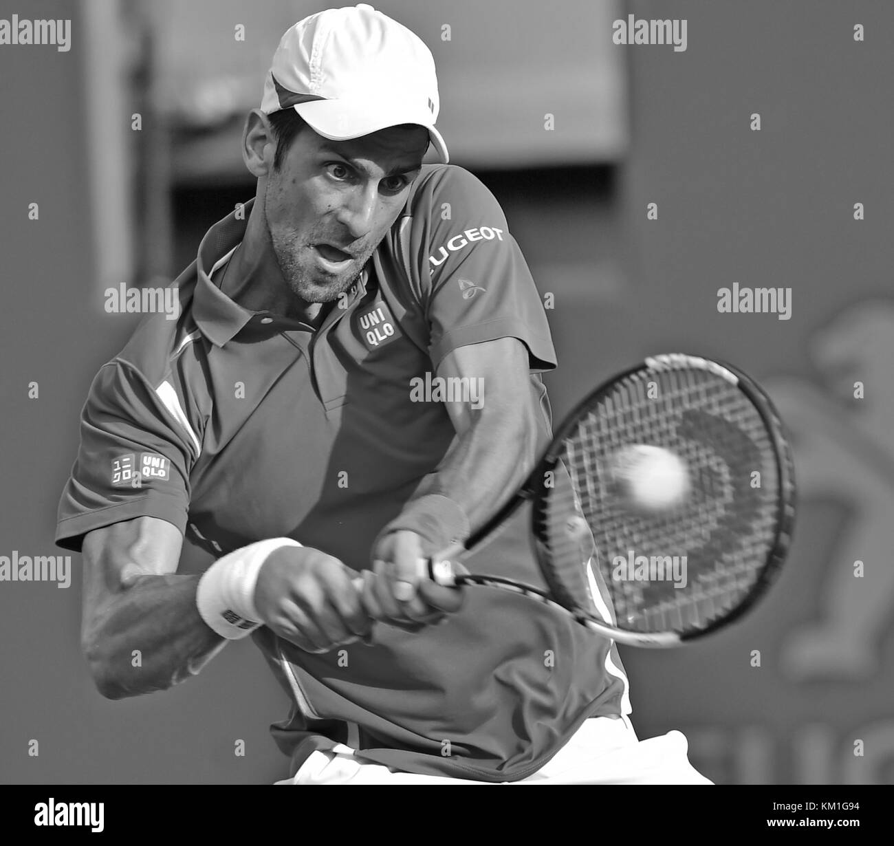 Novak djokovic horizontal Black and White Stock Photos & Images - Alamy