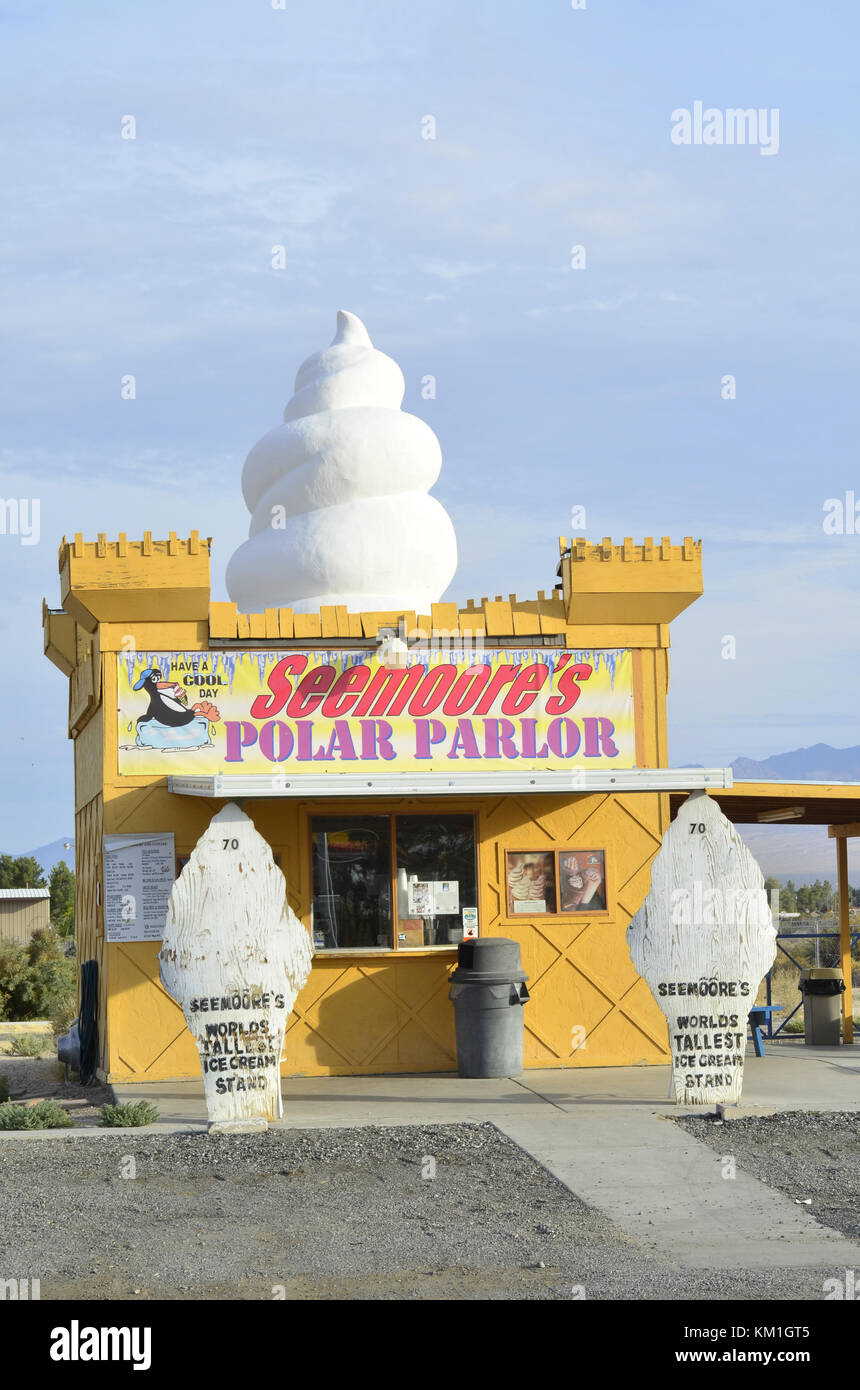 World's Tallest Ice Cream Stand Pahrump, Nevda, USA Stock Photo - Alamy