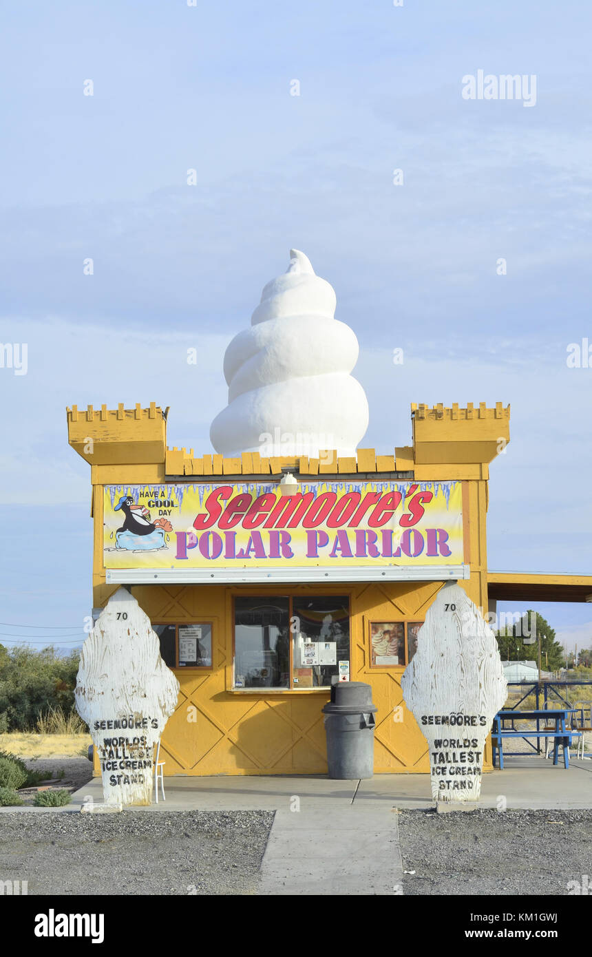World's Tallest Ice Cream Stand Pahrump, Nevda, USA Stock Photo - Alamy