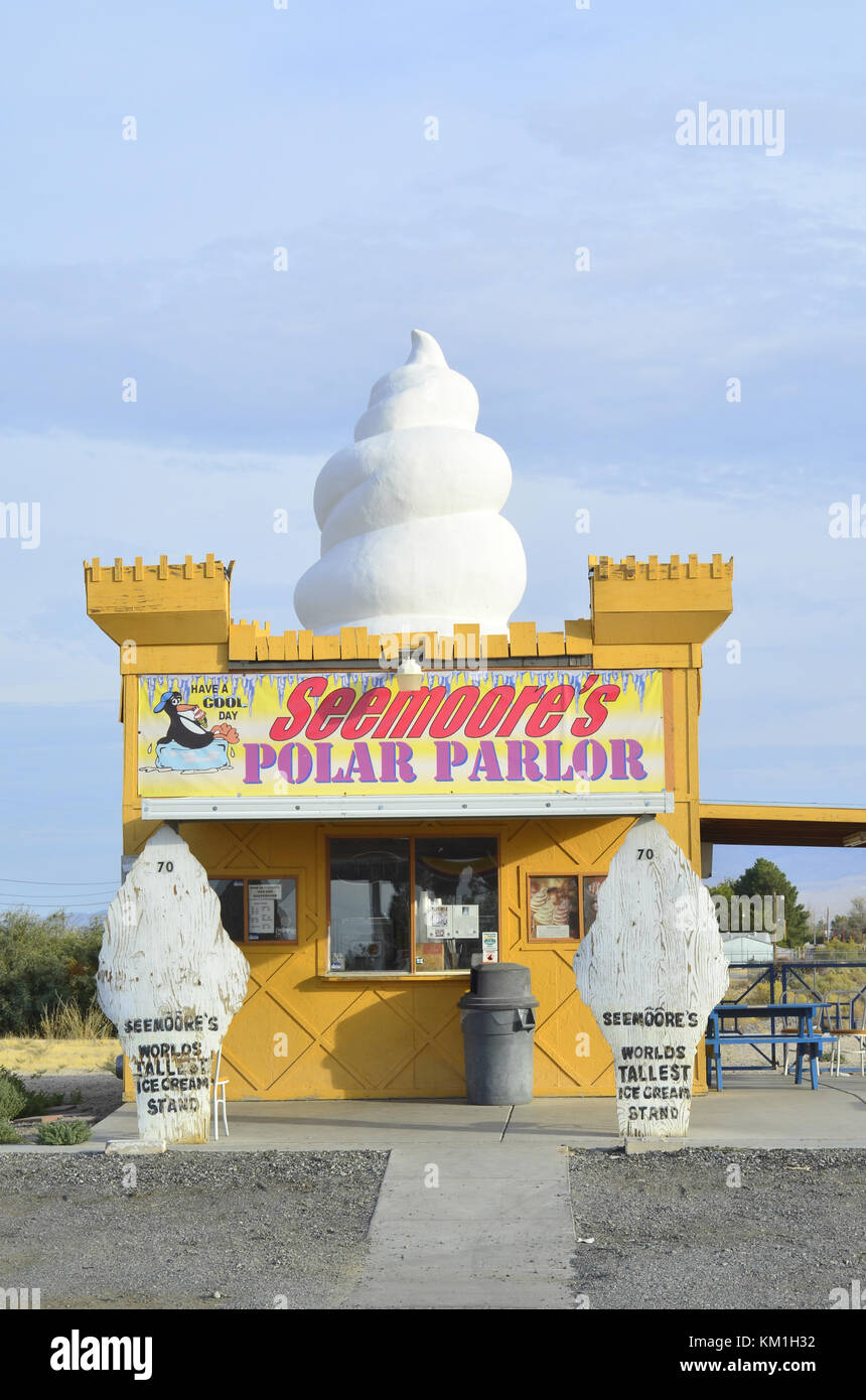 World's Tallest Ice Cream Stand Pahrump, Nevda, USA Stock Photo - Alamy