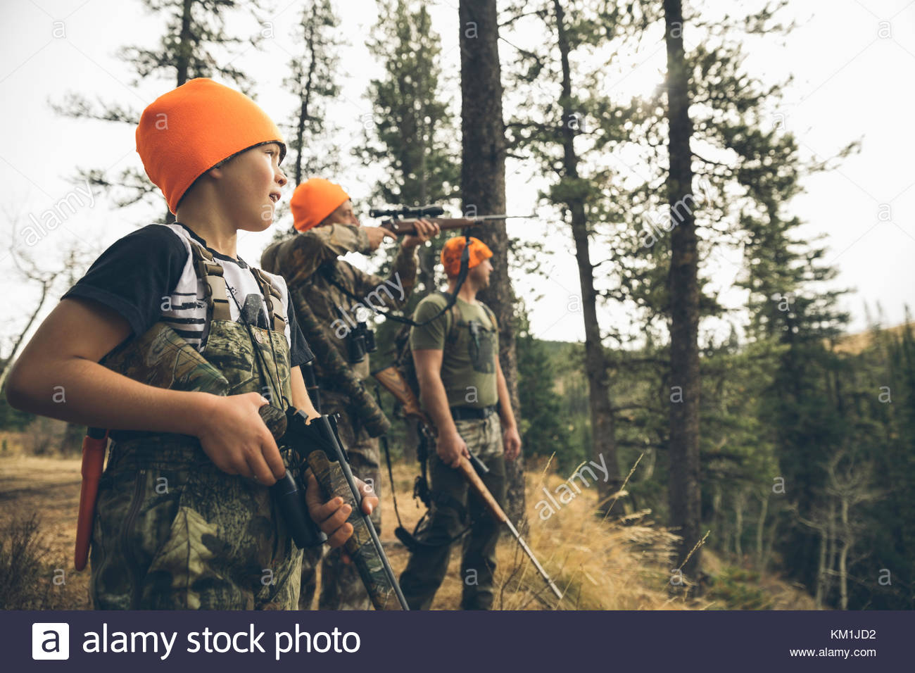 Deer hunter aiming gun in hi-res stock photography and images - Alamy