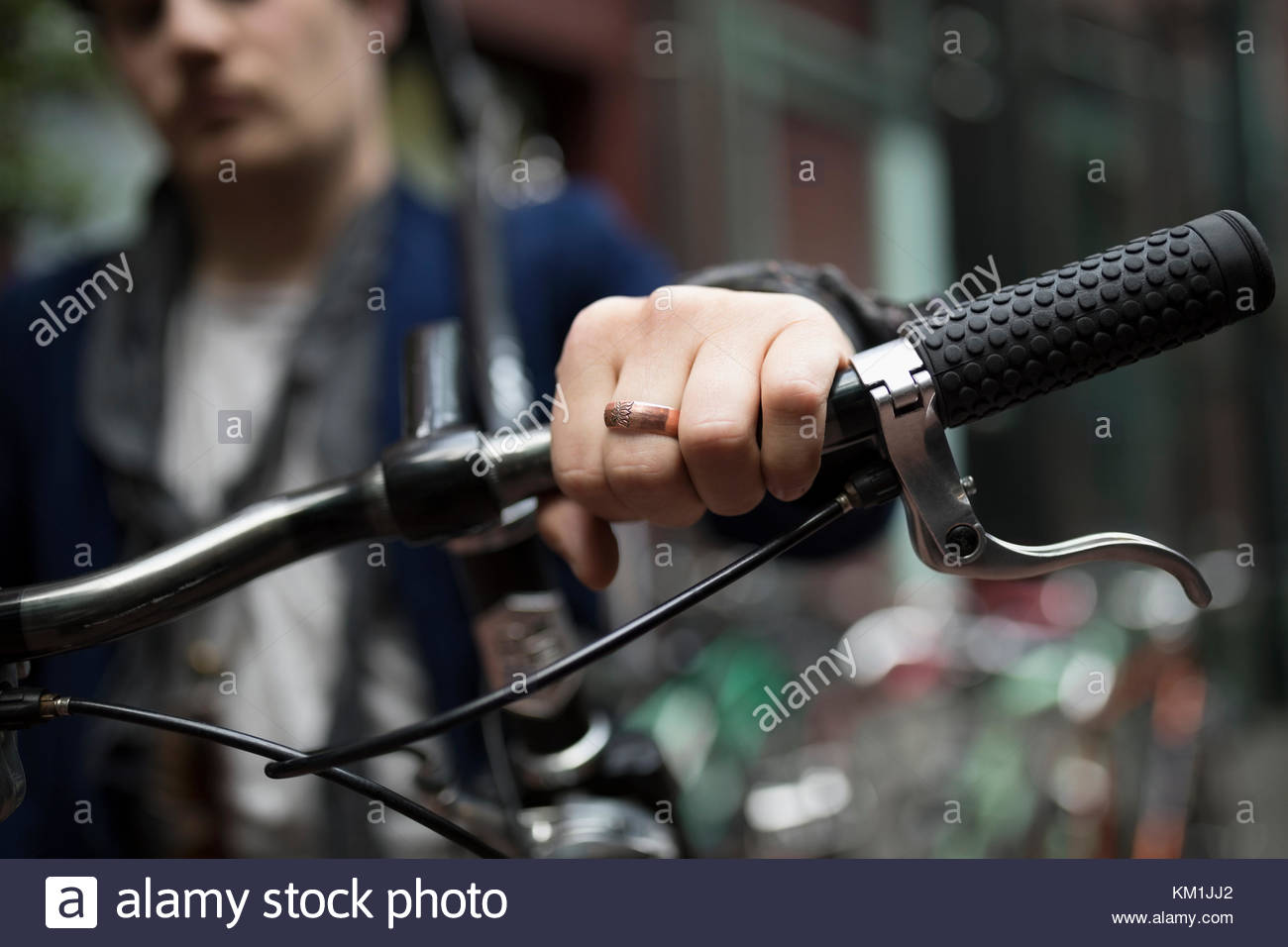 Riding on the handlebars hi-res stock photography and images - Alamy