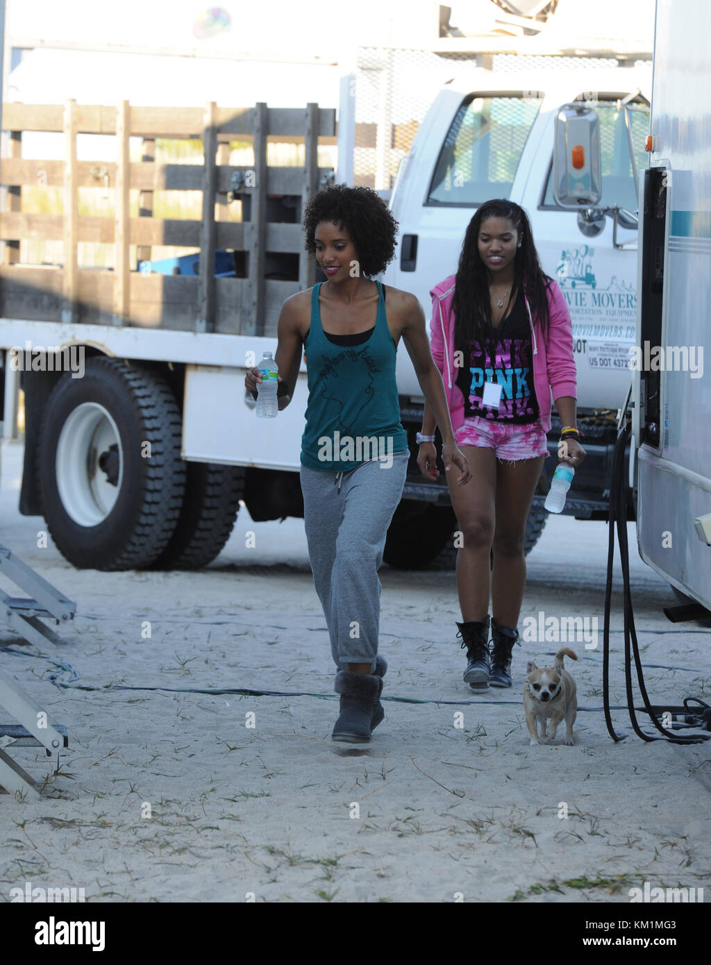 MIAMI BEACH, FL - MARCH 16: Actors Annie Ilonzeh, Rachael Taylor ...