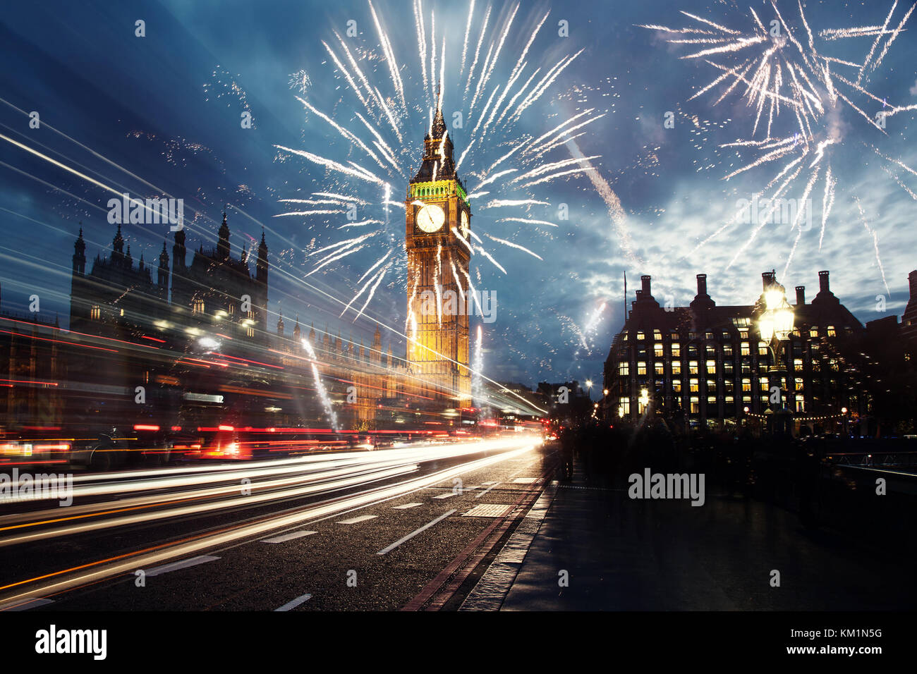 Big ben fireworks 2018 hi-res stock photography and images - Alamy