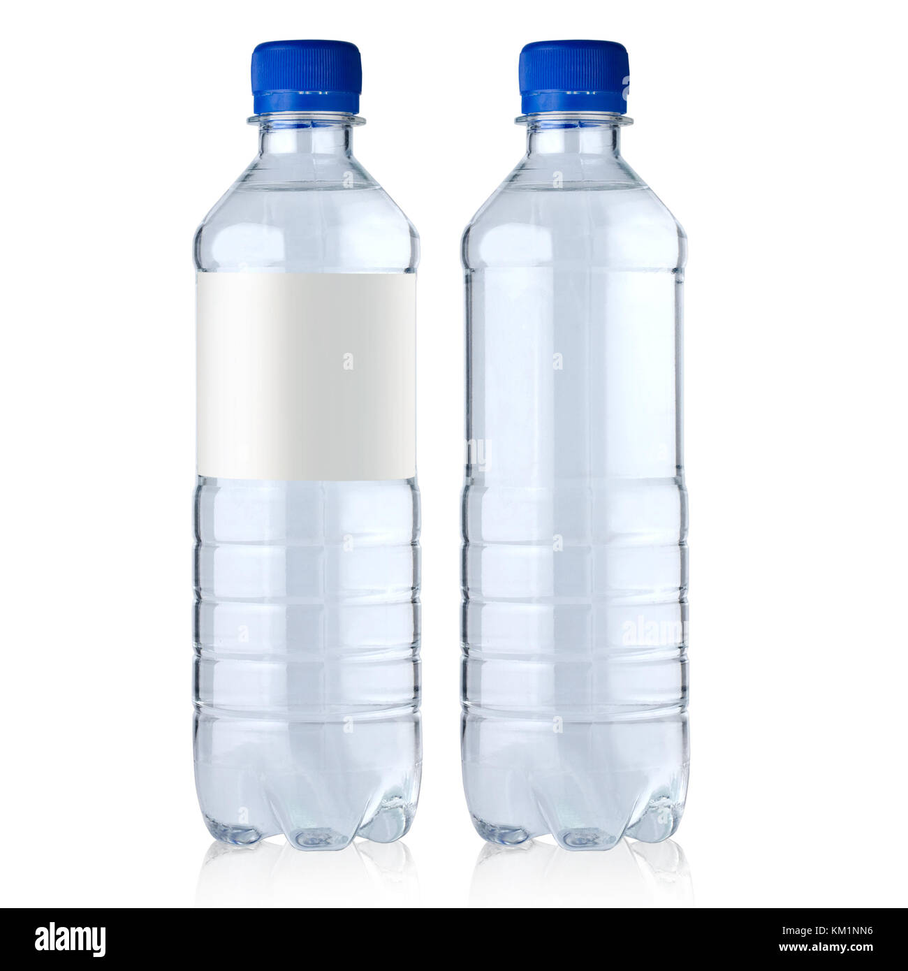 two bottles with water it is isolated on a white background Stock Photo ...
