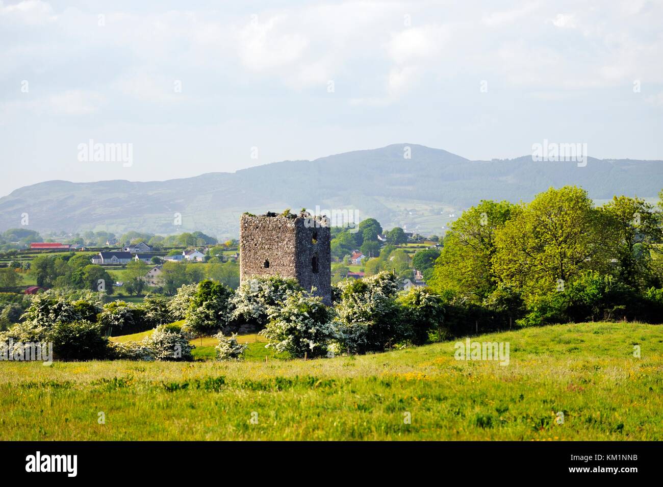 Moyry Castle built by Mountjoy 1601 to secure the Moyry Pass, Gap of ...