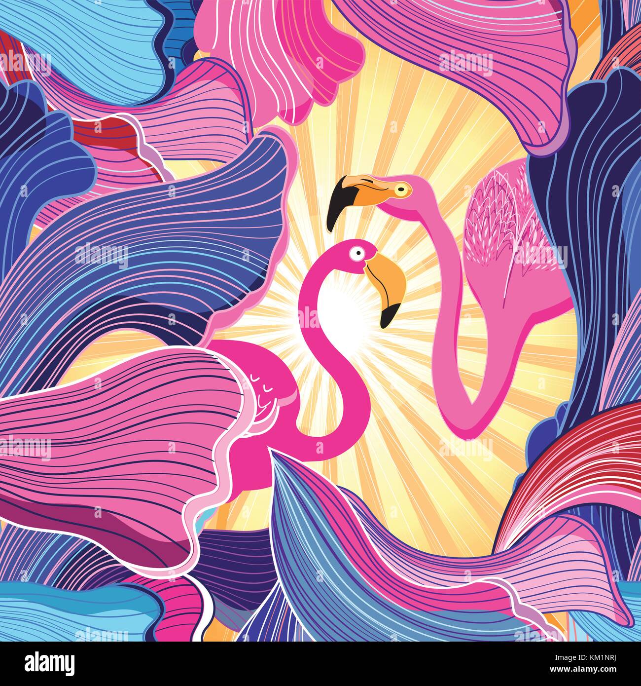 Picture flamingo Stock Vector Images - Alamy