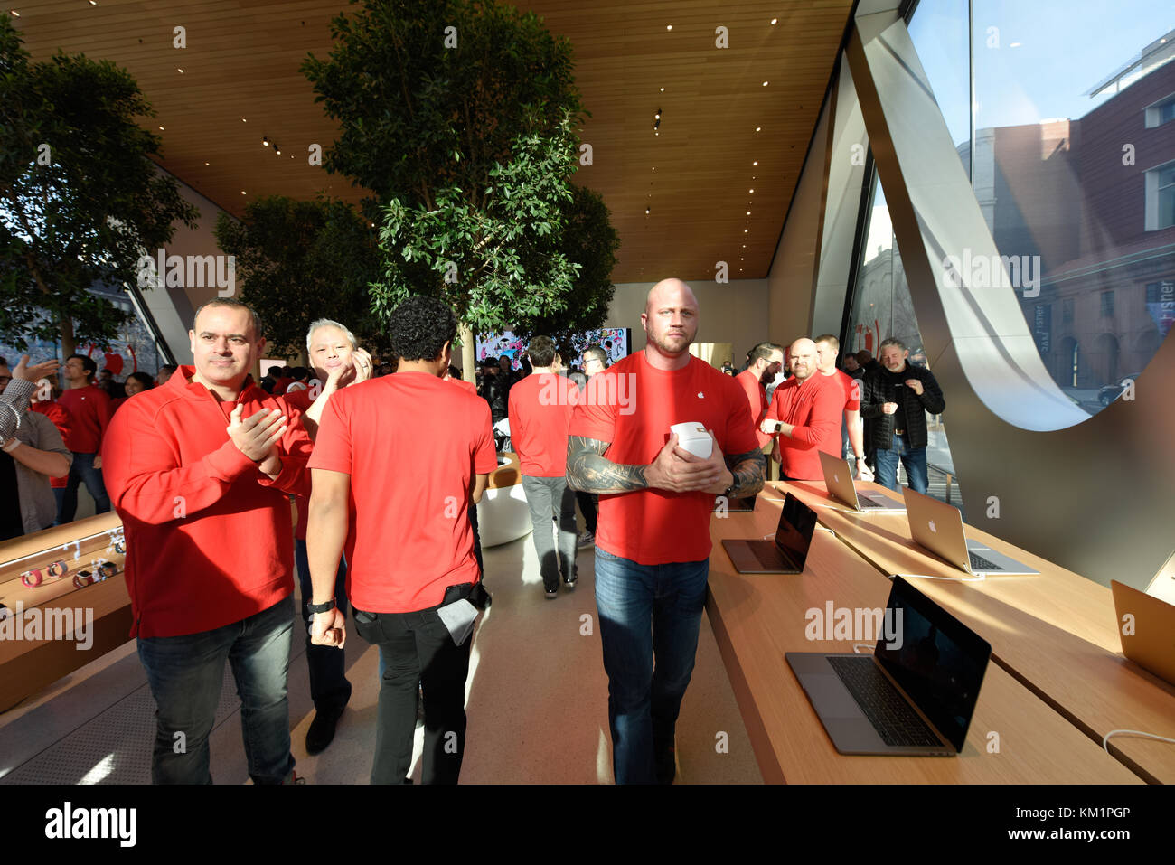 New York City, United States. 01st Dec, 2017. Apple Computer opened its ...