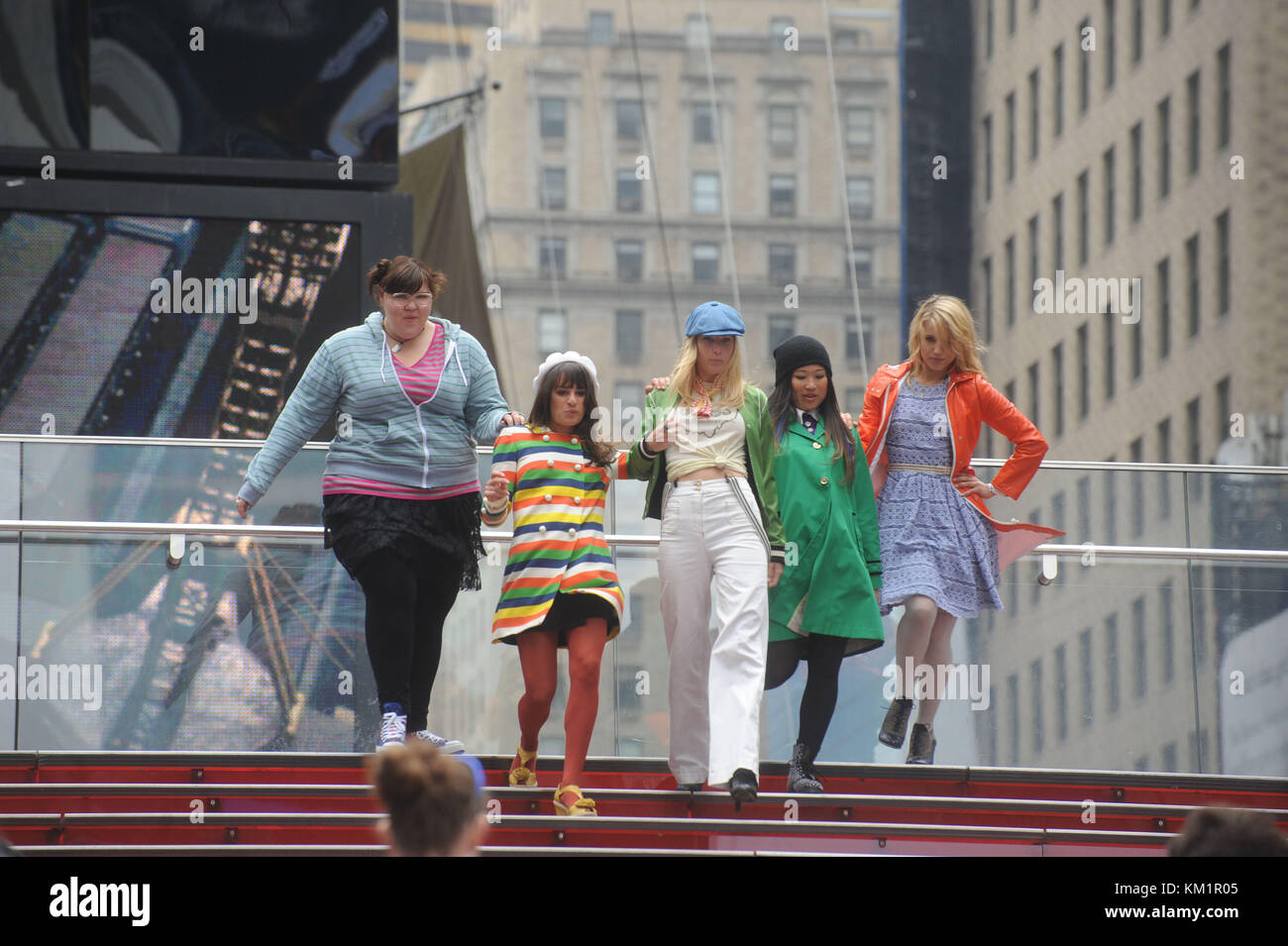NEW YORK, NY - APRIL 25: "Glee" stars have invaded New York City to ...
