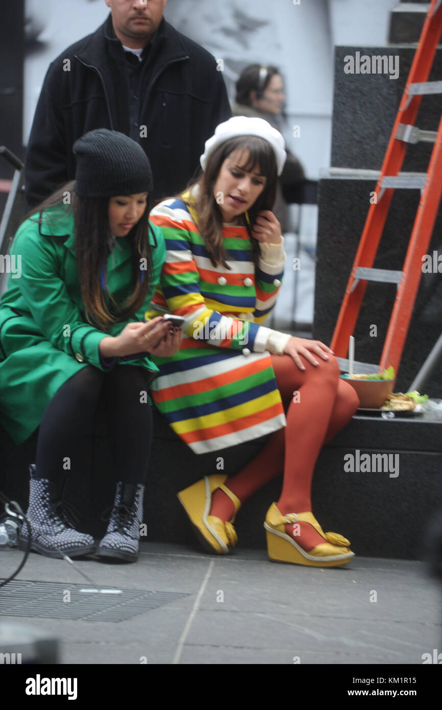 NEW YORK, NY - APRIL 25: "Glee" stars have invaded New York City to ...