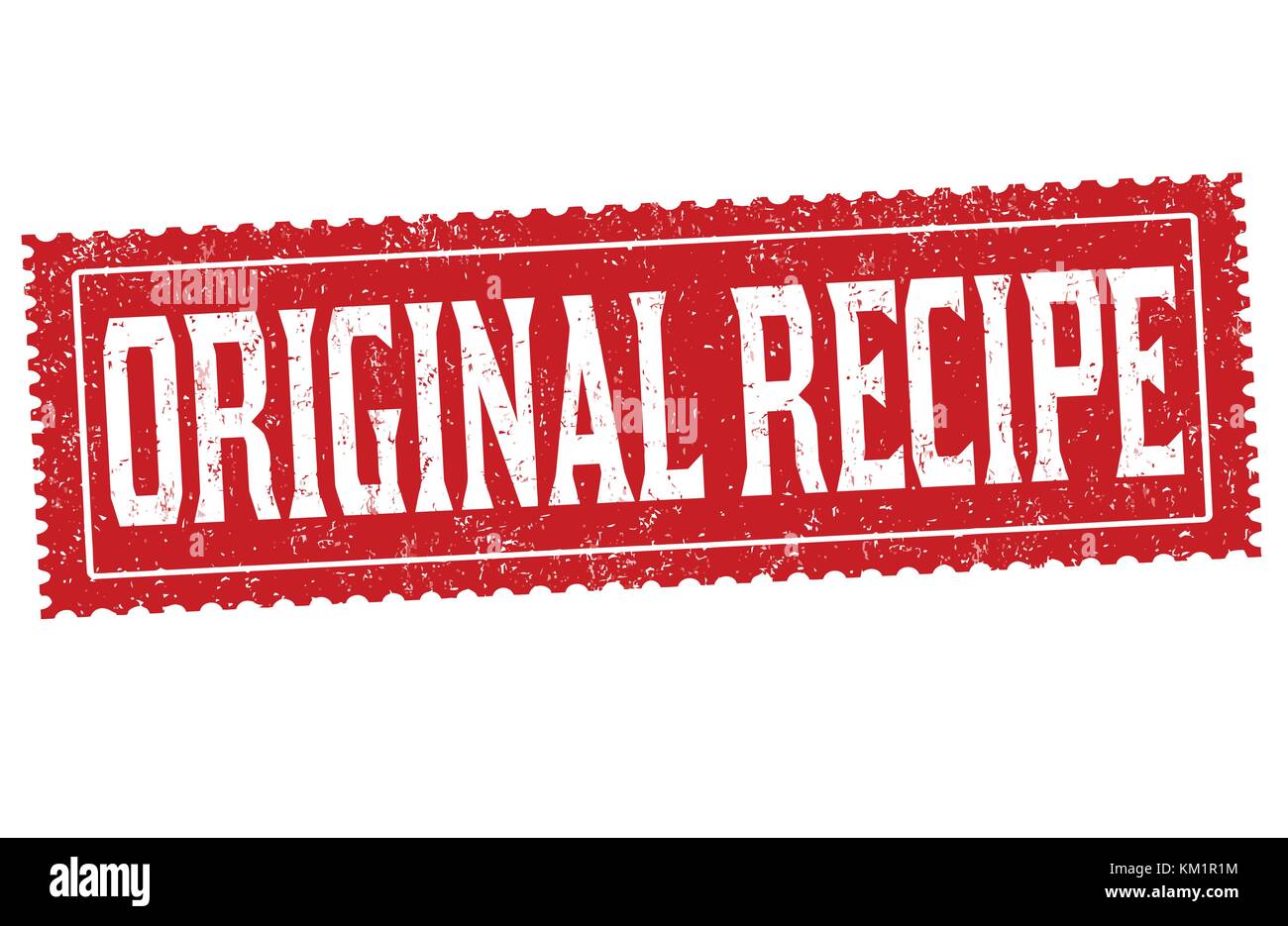 Original recipe grunge rubber stamp on white background, vector ...