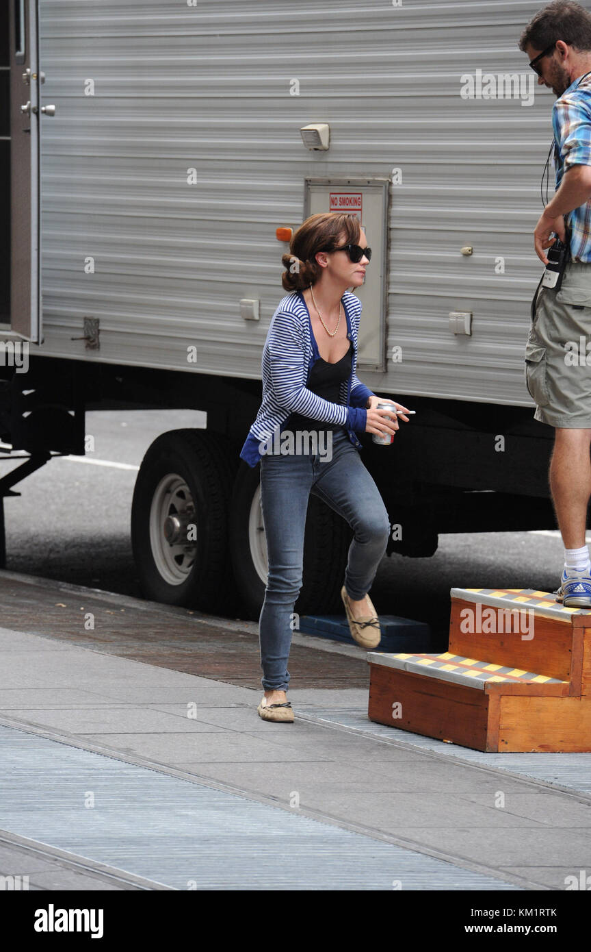 NEW YORK, NY - SEPTEMBER 27: Actress Christina Ricci holding a ...